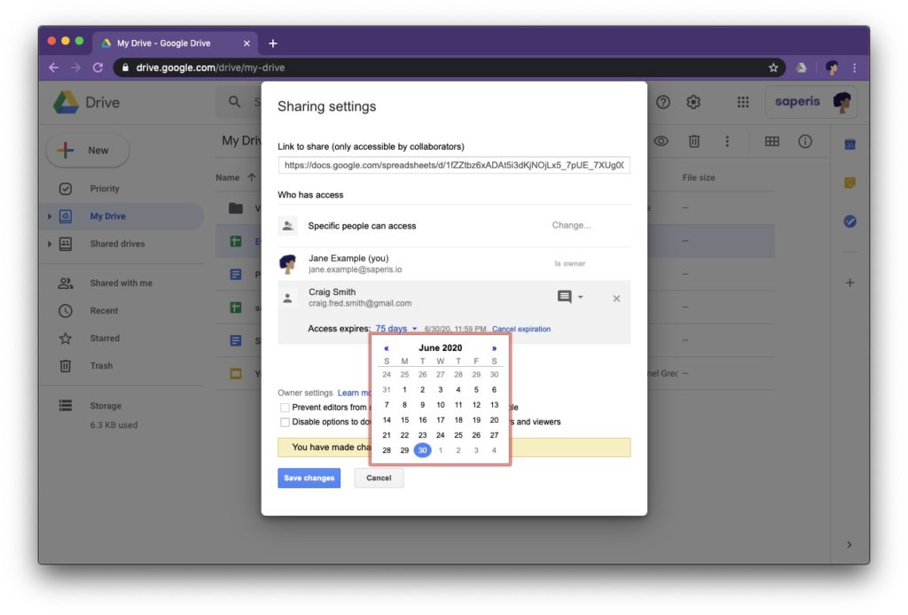 Set an expiration date for file access in Google Drive » saperis